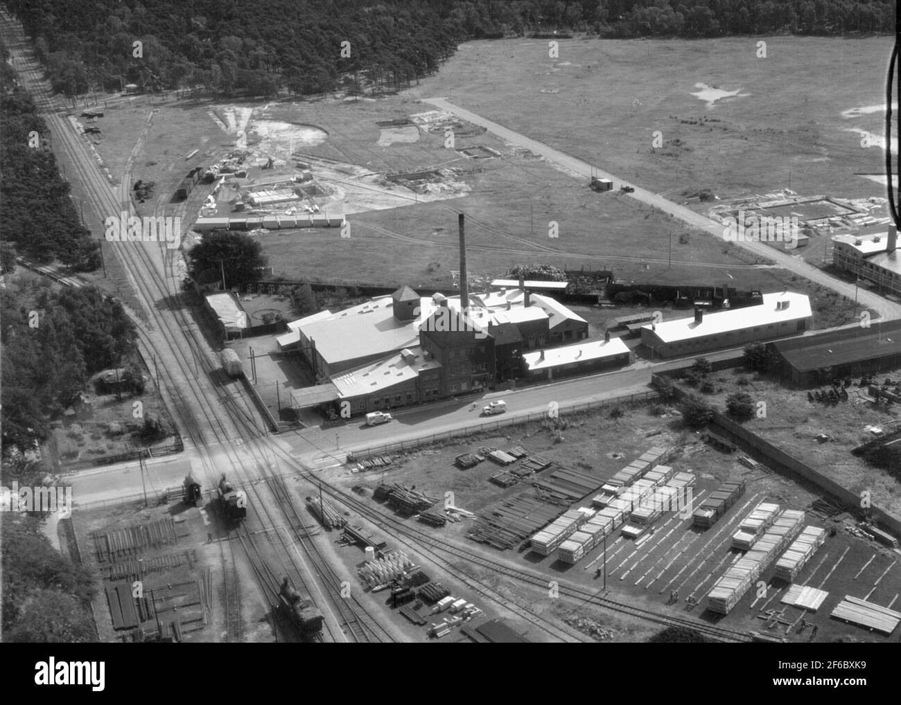 Aerial view of station Stock Photo - Alamy