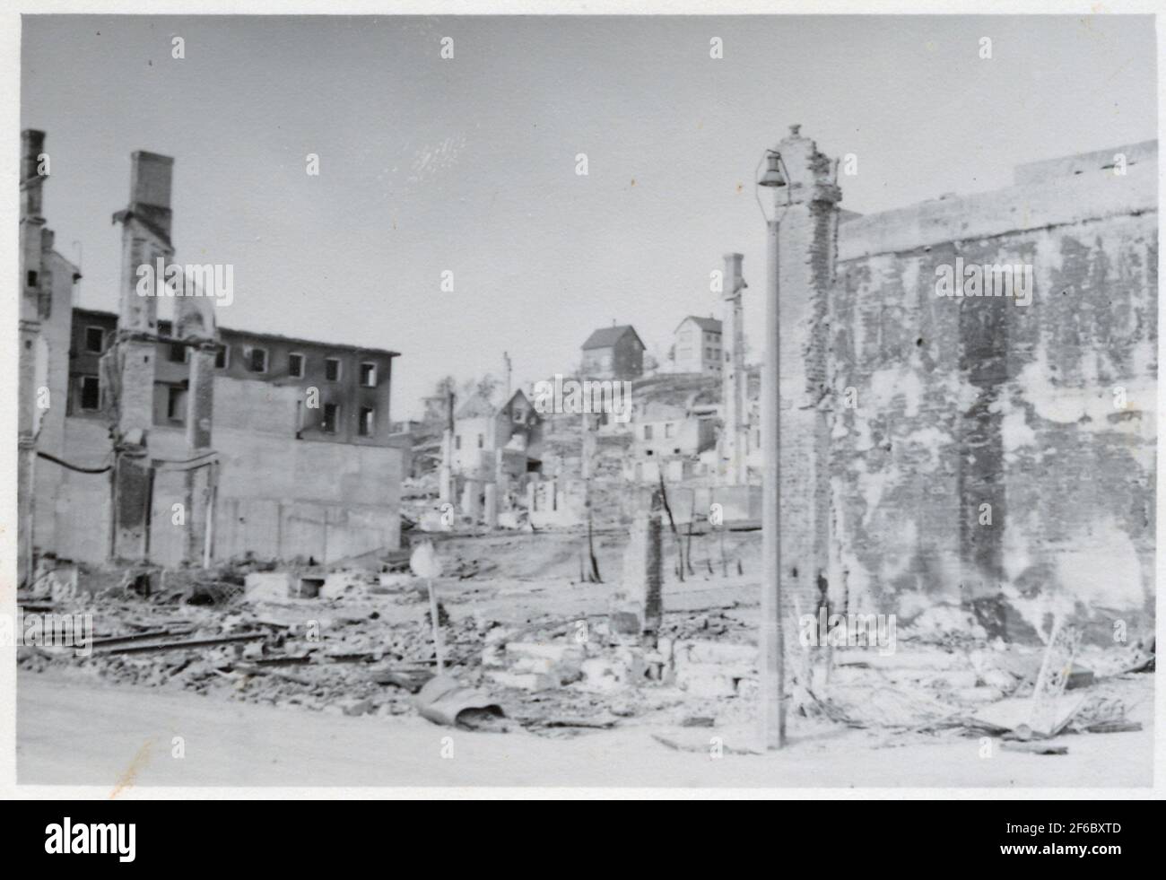 The aftermath of bombing in Narvik, Norway Stock Photo - Alamy