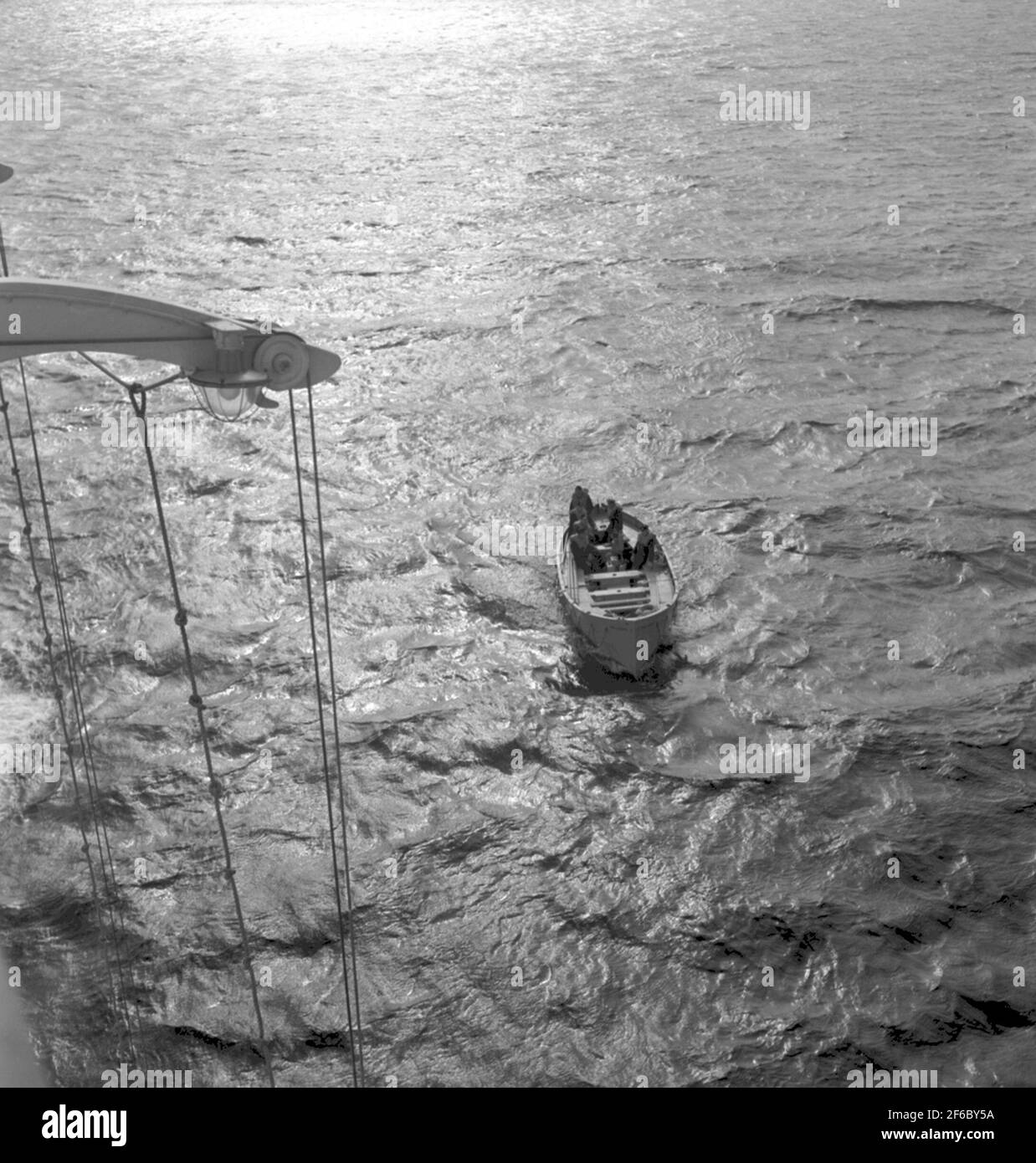 Lifeboat exercise Black and White Stock Photos & Images - Alamy