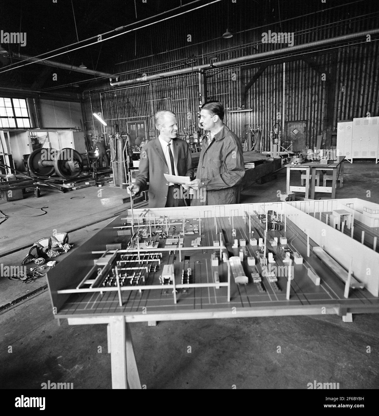 Model of Fjällbo's main workshop Stock Photo - Alamy