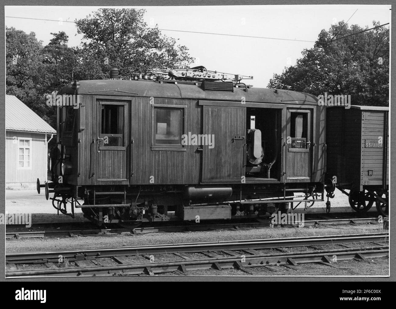 Stockholm - Saltsjön's railway, SSNJ XF 24 Stock Photo - Alamy