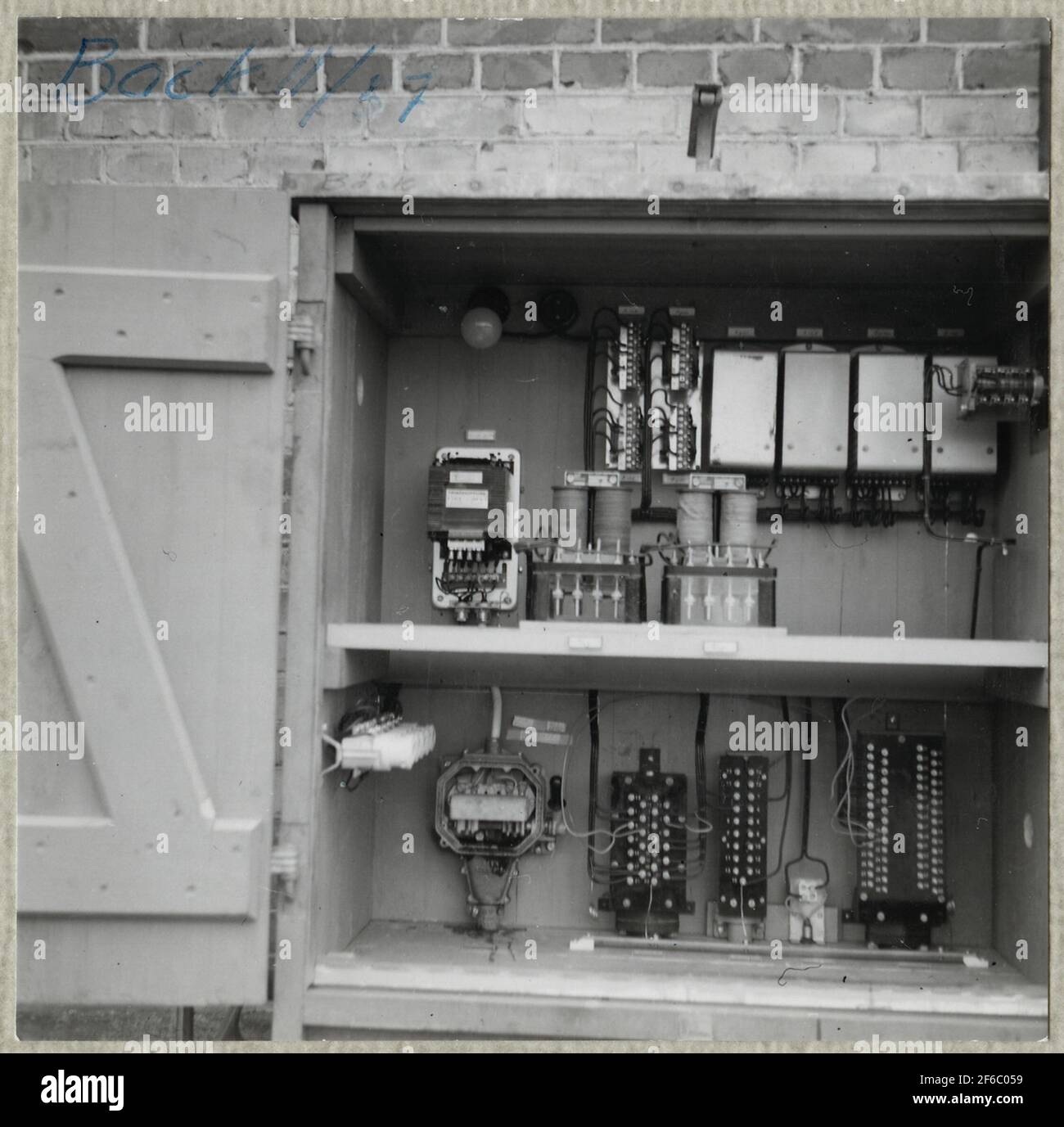 Signal cabinet at brook station Stock Photo - Alamy