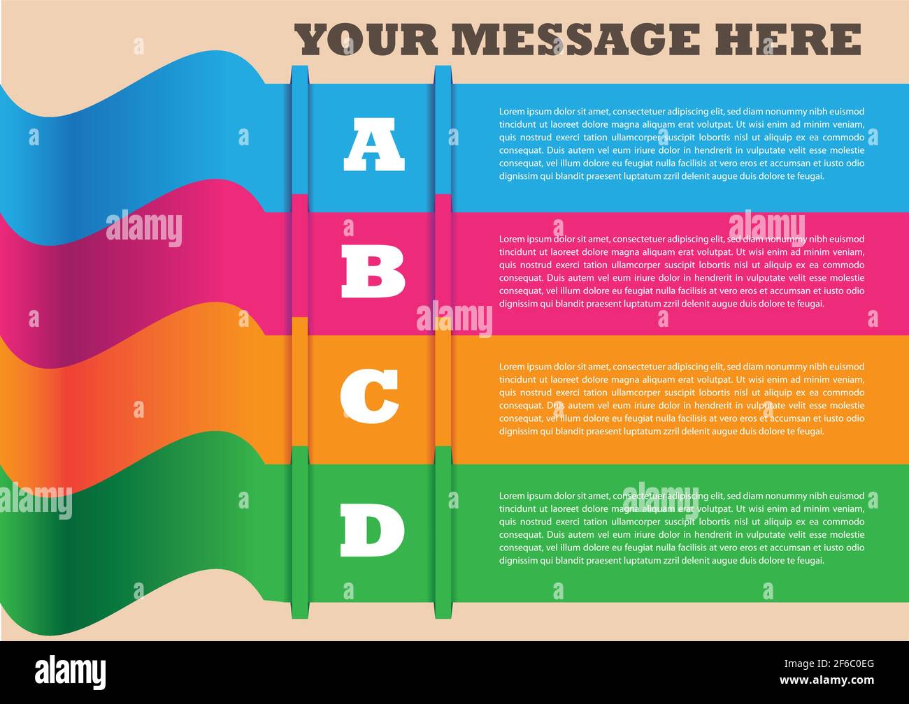 Layout design of banners with own area for text. Vector illustration ...