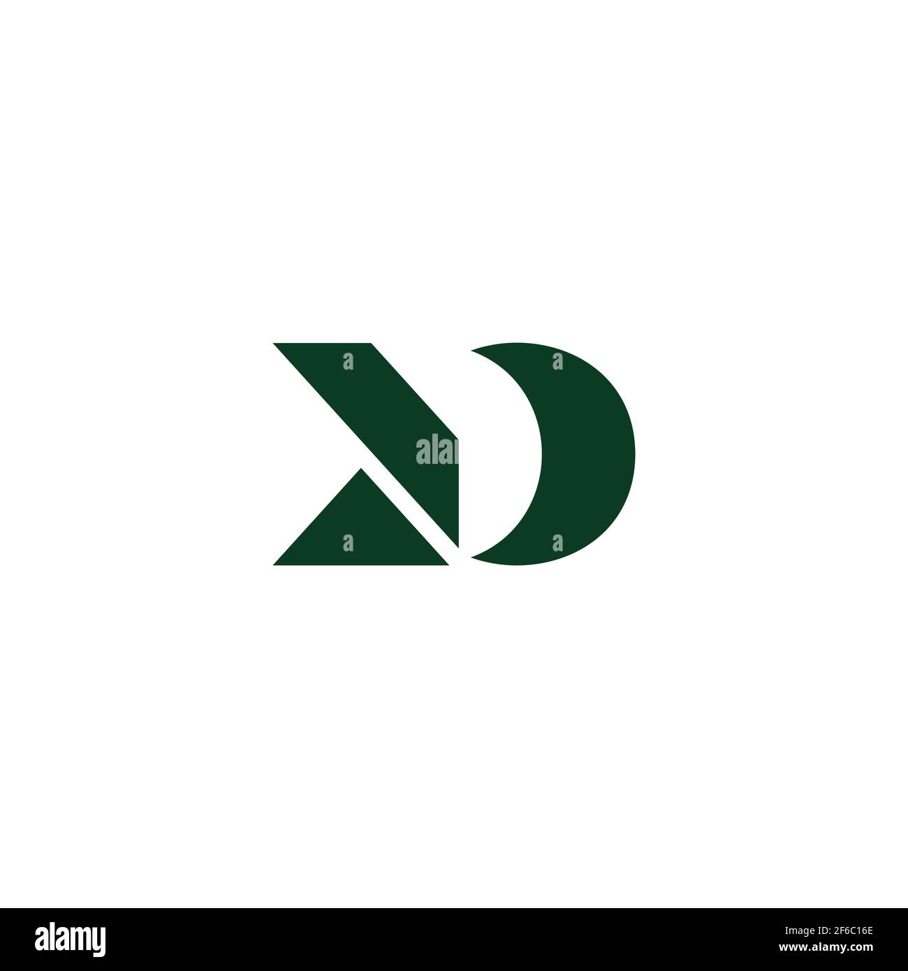 letter md simple geometric design curve line logo vector Stock Vector ...