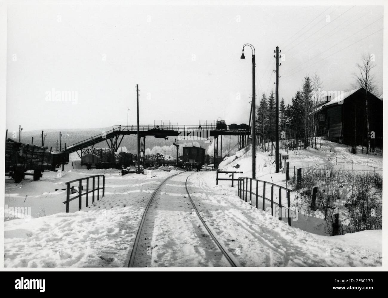 Coal pier on the railroad in Järp Stock Photo - Alamy