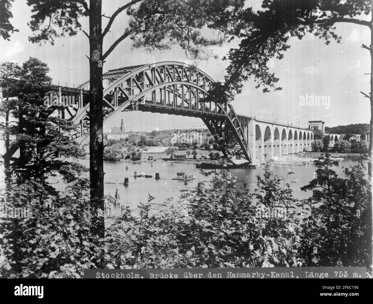 The Årstabron over the hammer village channel Stock Photo - Alamy