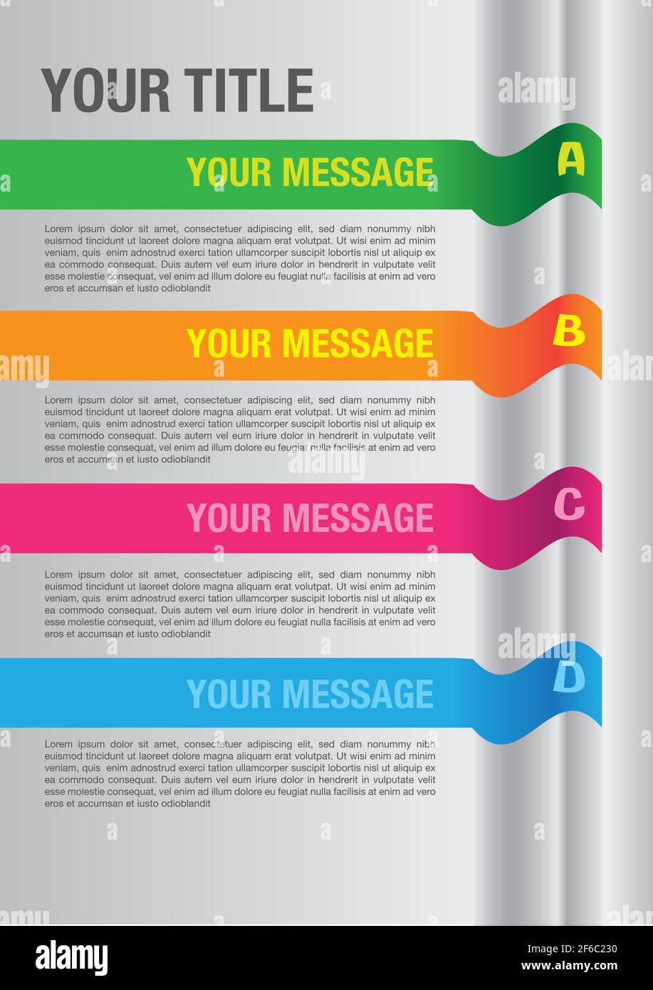 Layout design of banners with own area for text. Vector illustration ...