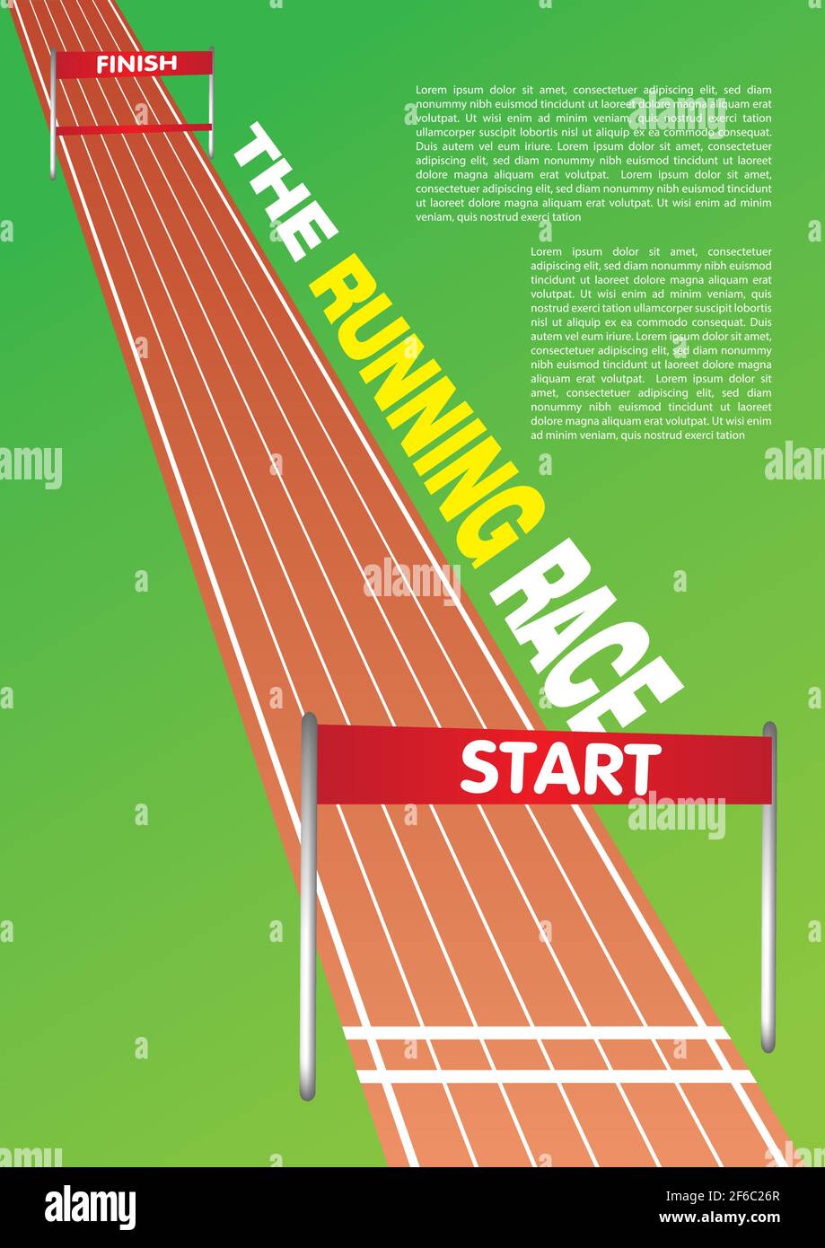 Running Race Track Clipart