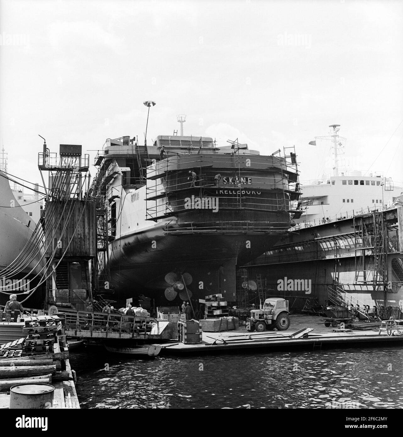 Shipyard. Train ferry Skåne Stock Photo - Alamy