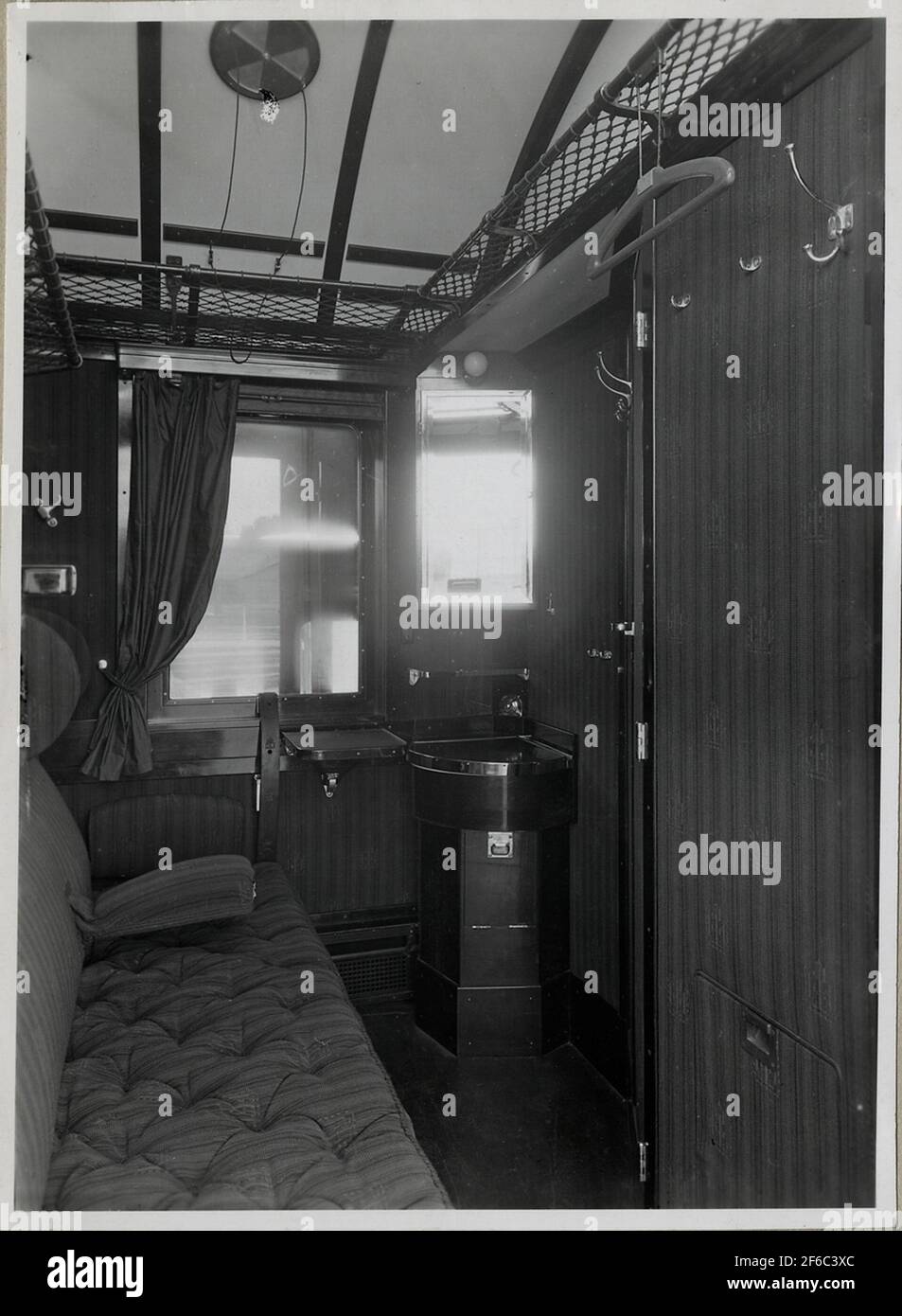 Interior of 1st and 2nd class sleeping. The state's railways, SJ ABO4 ...