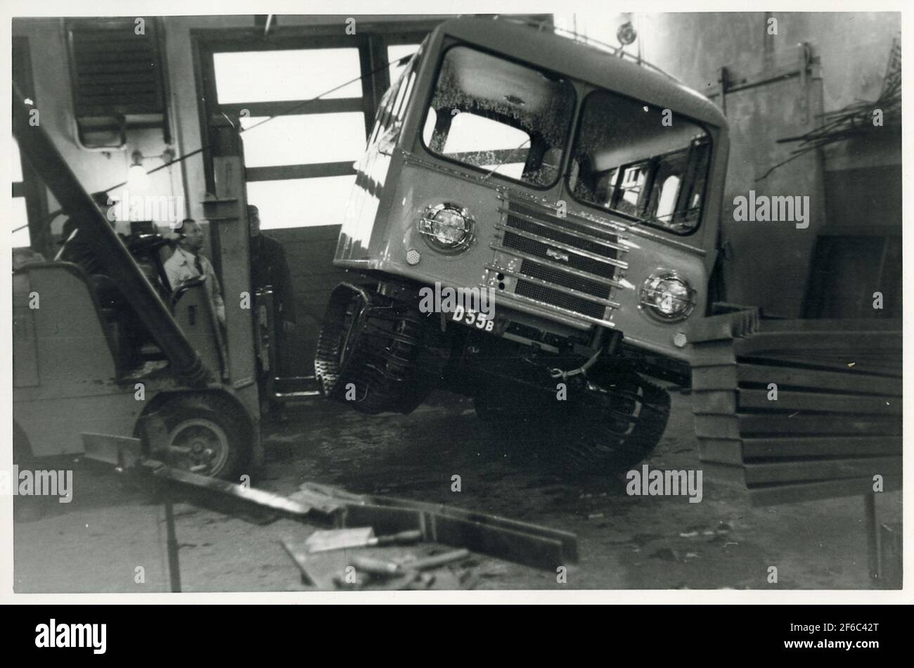 The so-called "snow bus", for the state's railways manufactured by the ...