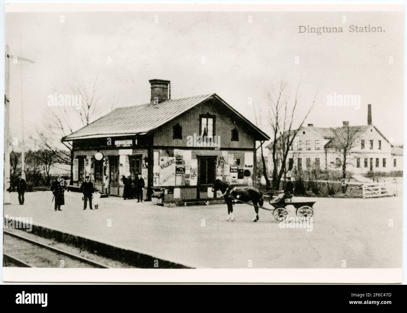 Dingtuna railway station Stock Photo - Alamy