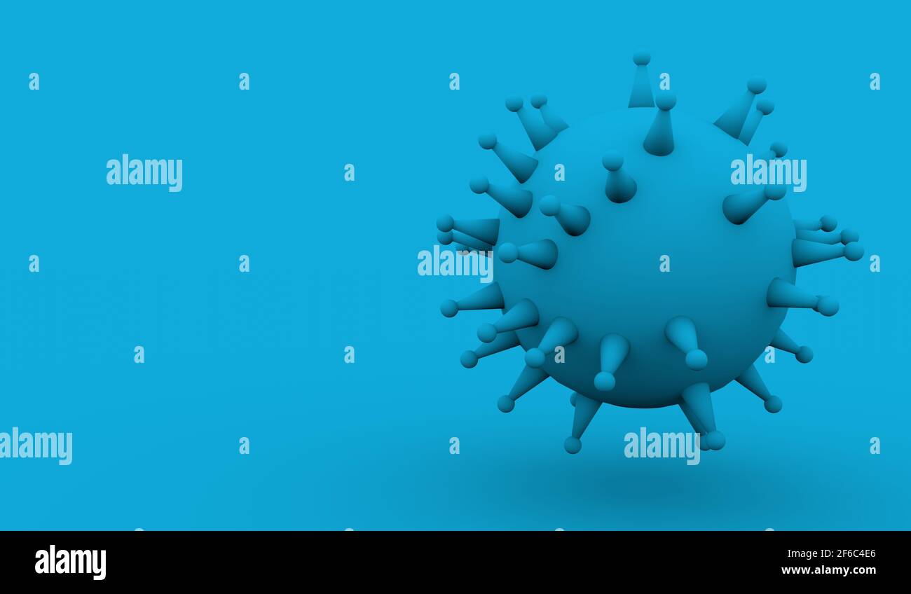 Virus abstract illustration. Medicine research relative background. 3D ...