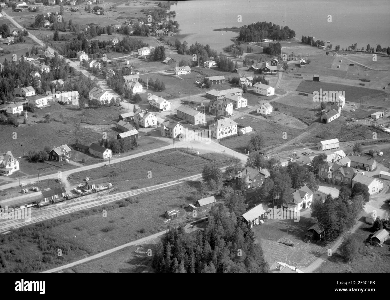 Aerial view of station Stock Photo - Alamy