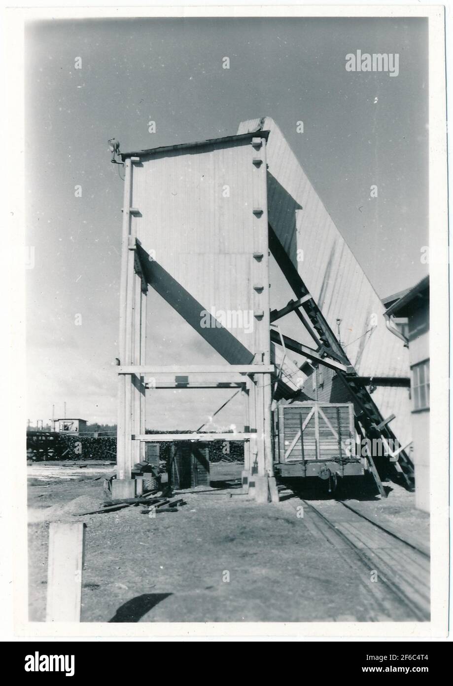 Loading freight trolley Stock Photo - Alamy