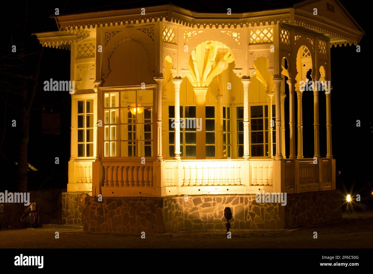 arbour at night Stock Photo - Alamy