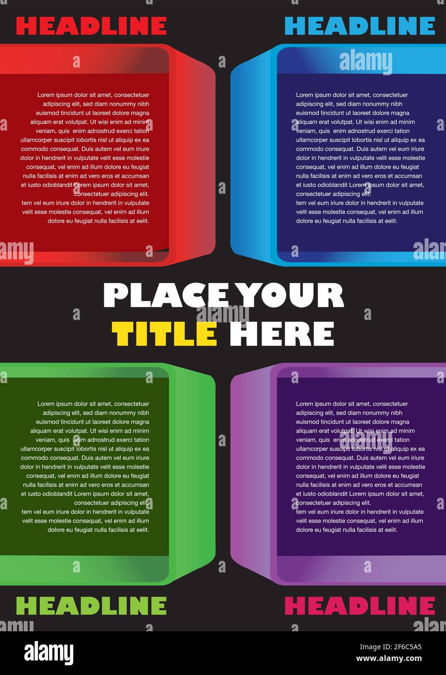 Vector illustration of colorful banners progress layout. Infographics ...