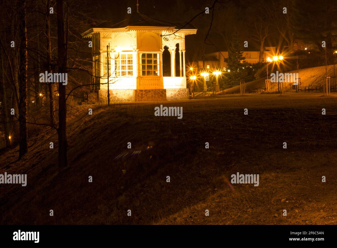 arbour at night Stock Photo - Alamy