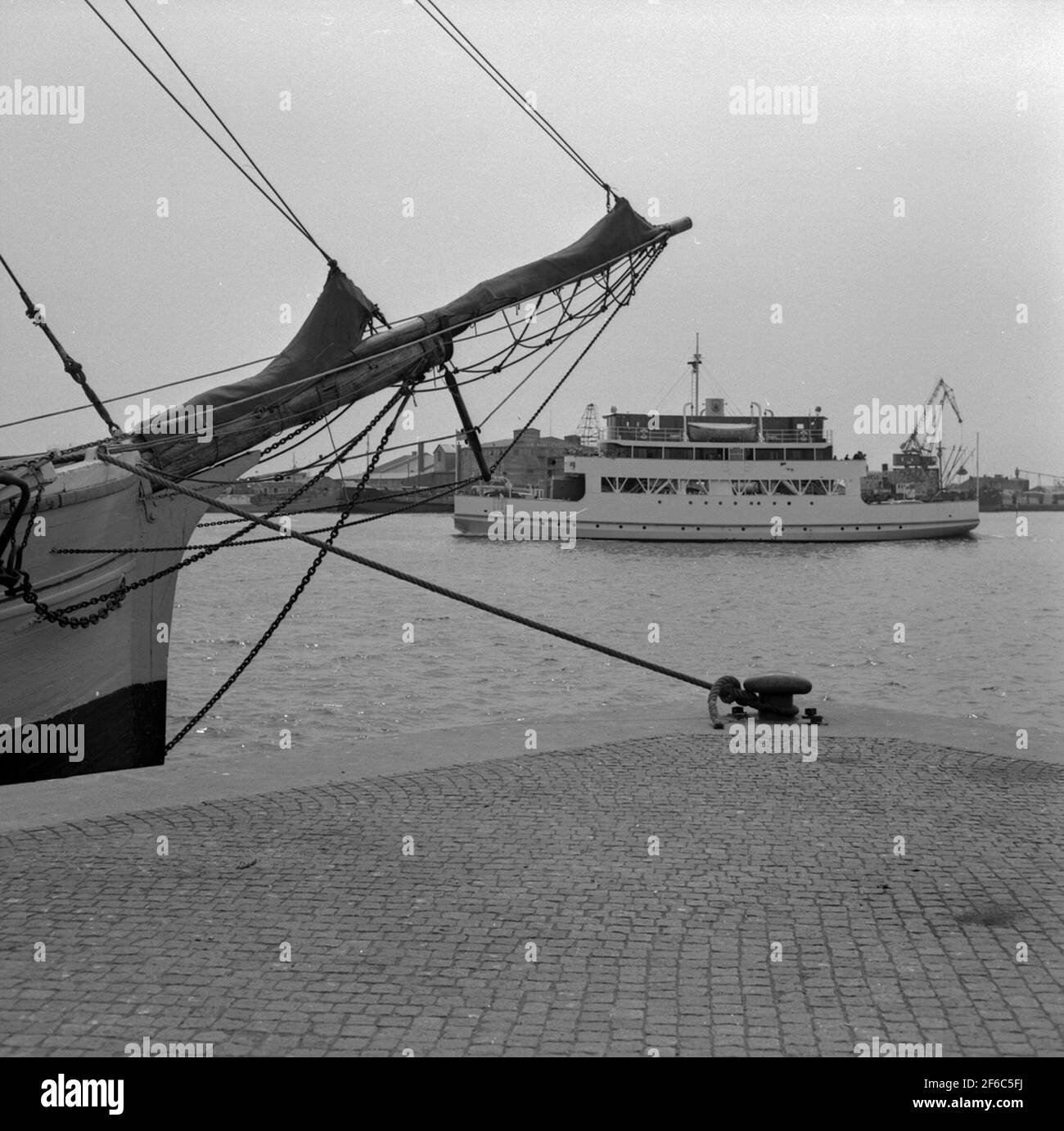 Kalmar harbor with ölandsboats Stock Photo - Alamy