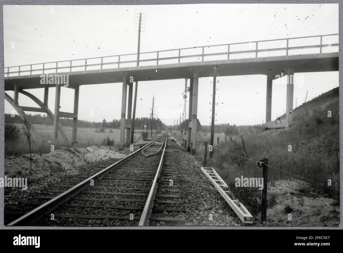 Road bridge on the line between Söderhamn and Sundsvall C Stock Photo ...