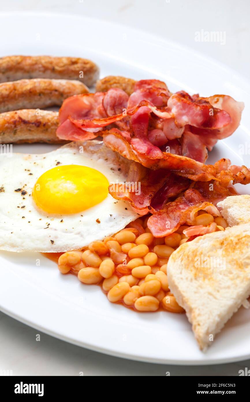 still life of English breakfast Stock Photo - Alamy