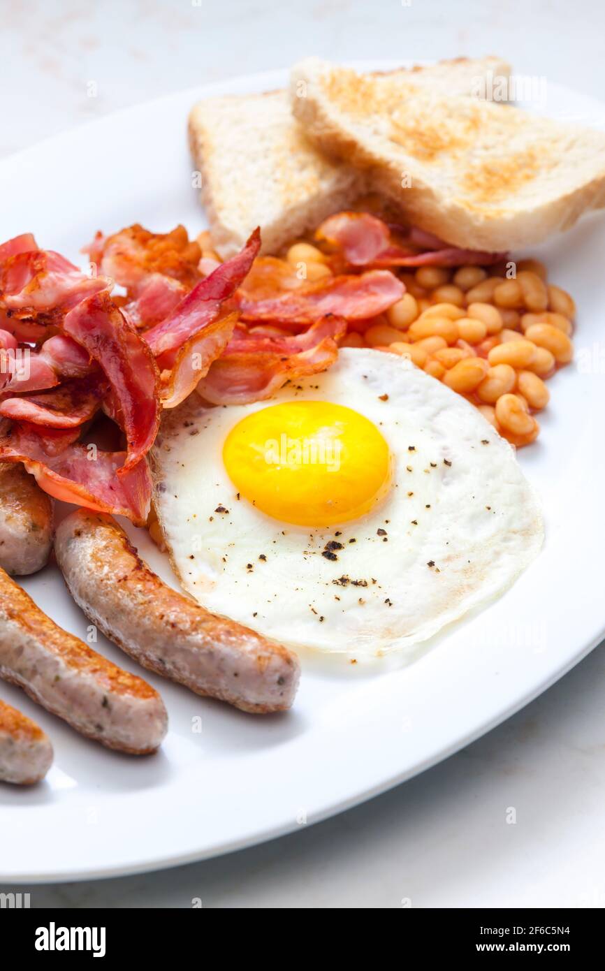 still life of English breakfast Stock Photo - Alamy
