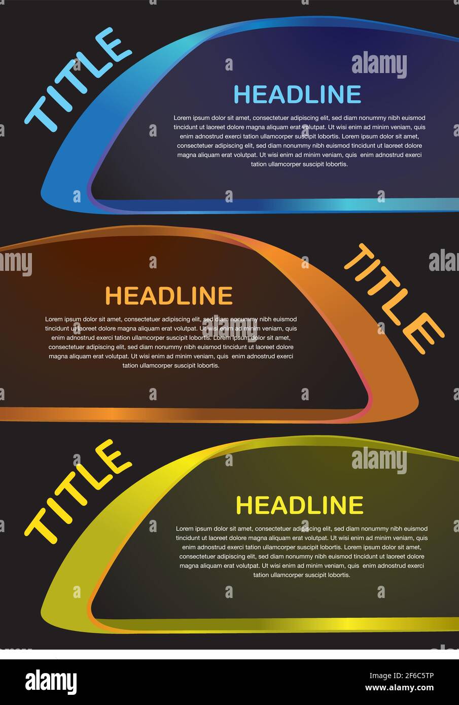 Paper folding Vector Layout Design Template with area for texts Stock ...