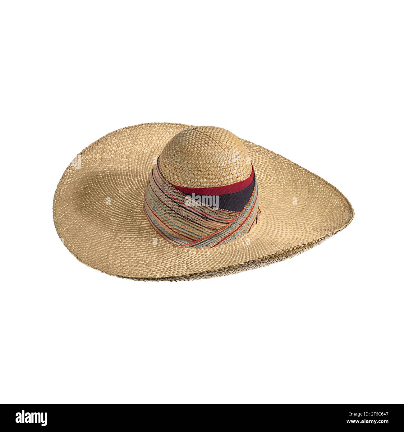 Elegant Mexican style Sombrero for women and men on white background ...