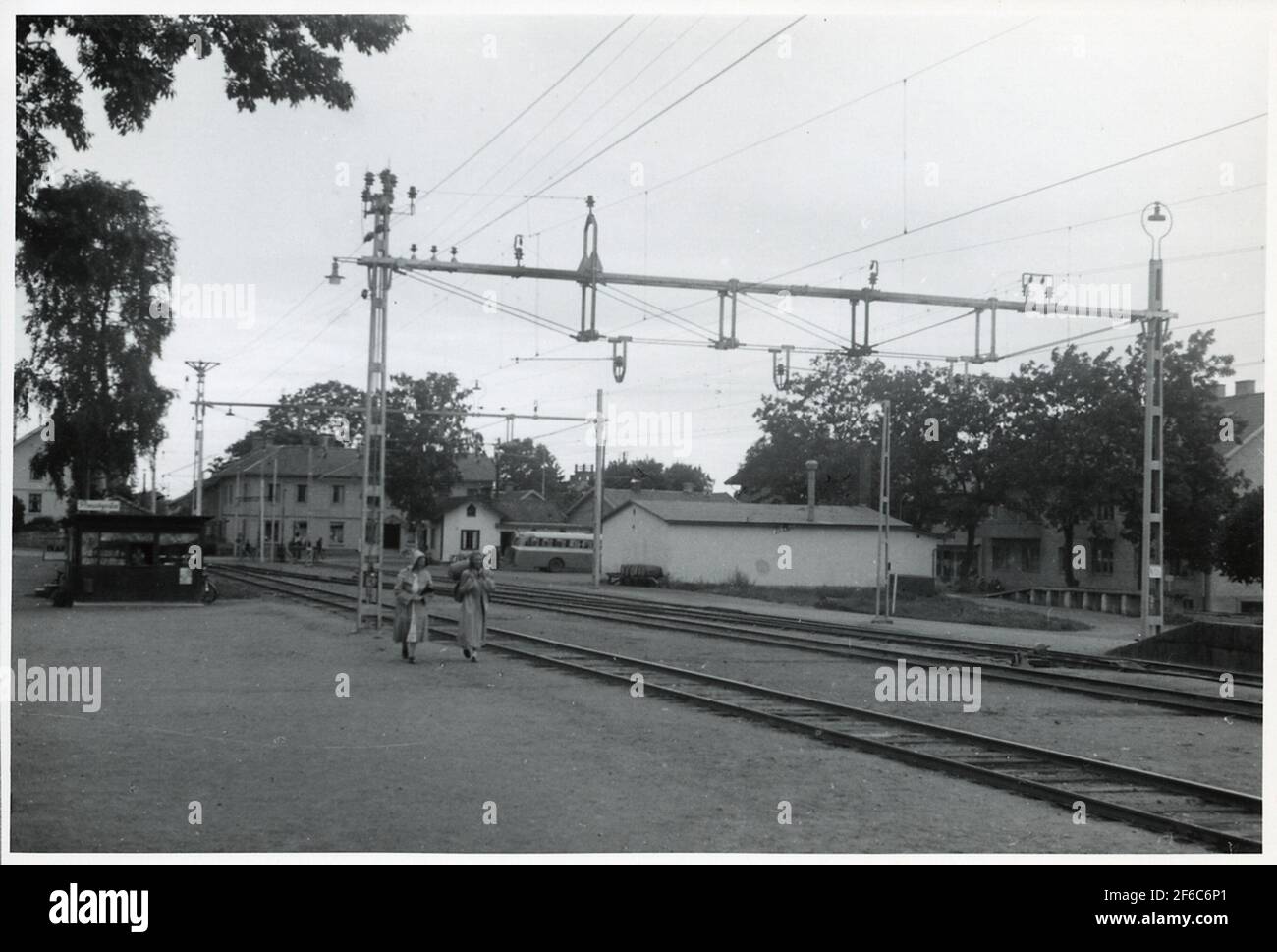 Part of the railway area and bus station Stock Photo - Alamy