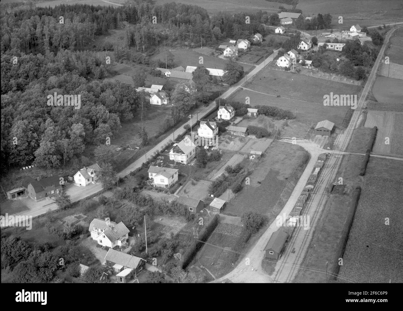Aerial view of station Stock Photo - Alamy
