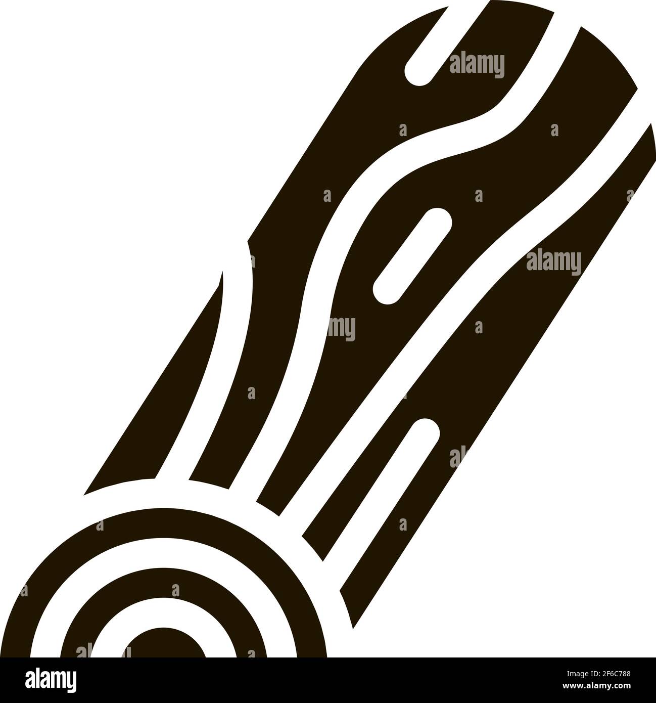 Cut tree trunk fence Stock Vector Images - Alamy