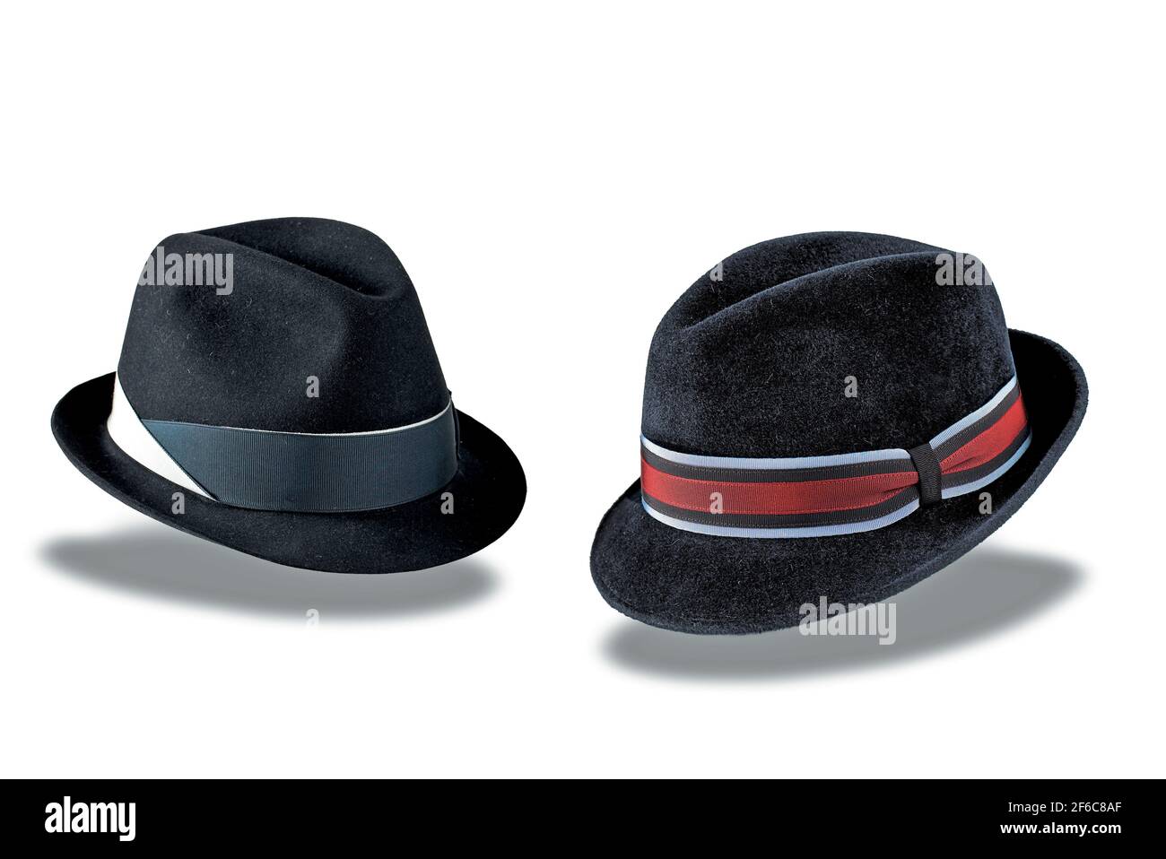 Elegant close-up of hats for man for all seasons. Studio shoot Stock ...
