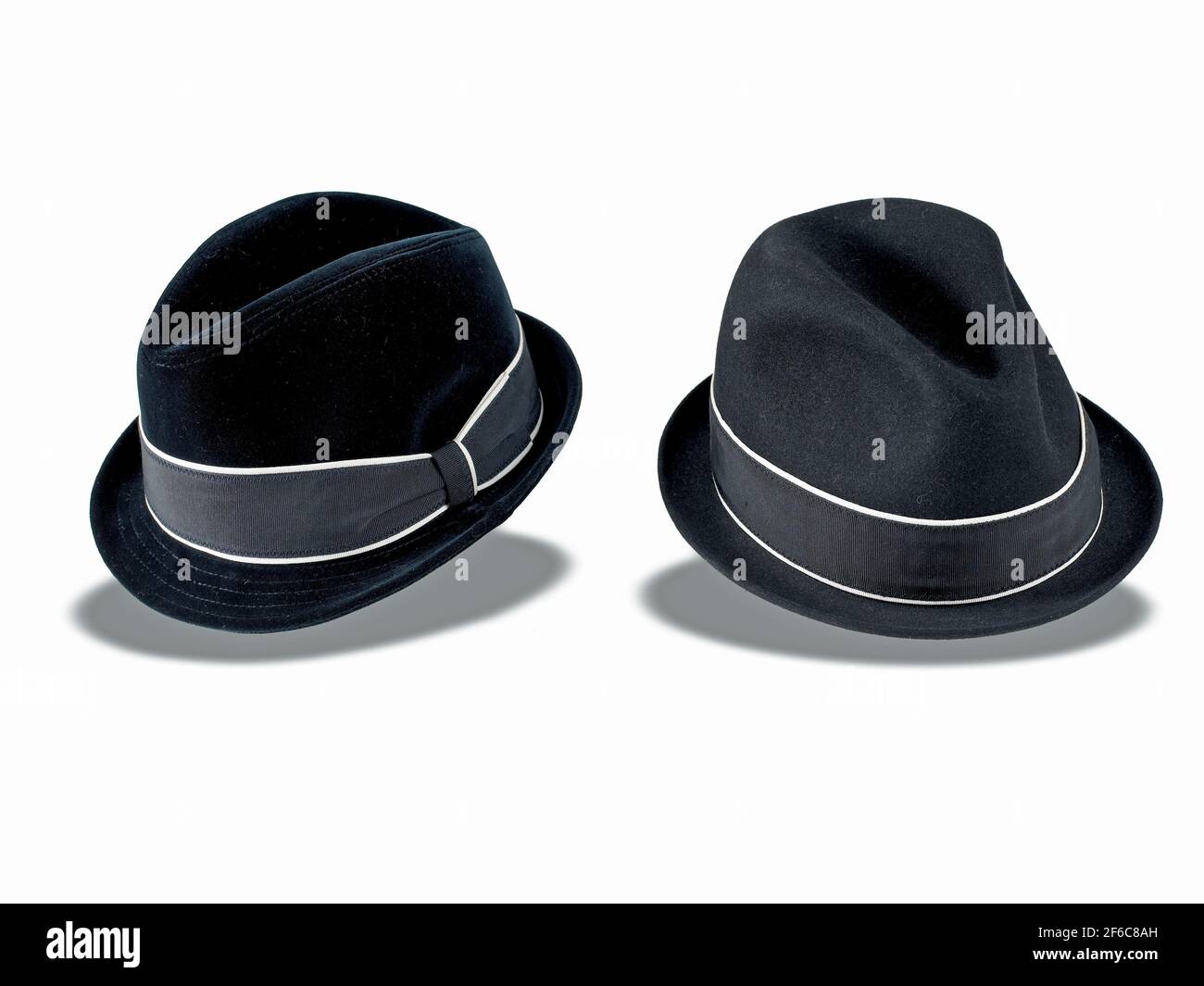 Elegant close-up of hats for man for all seasons. Studio shoot Stock ...