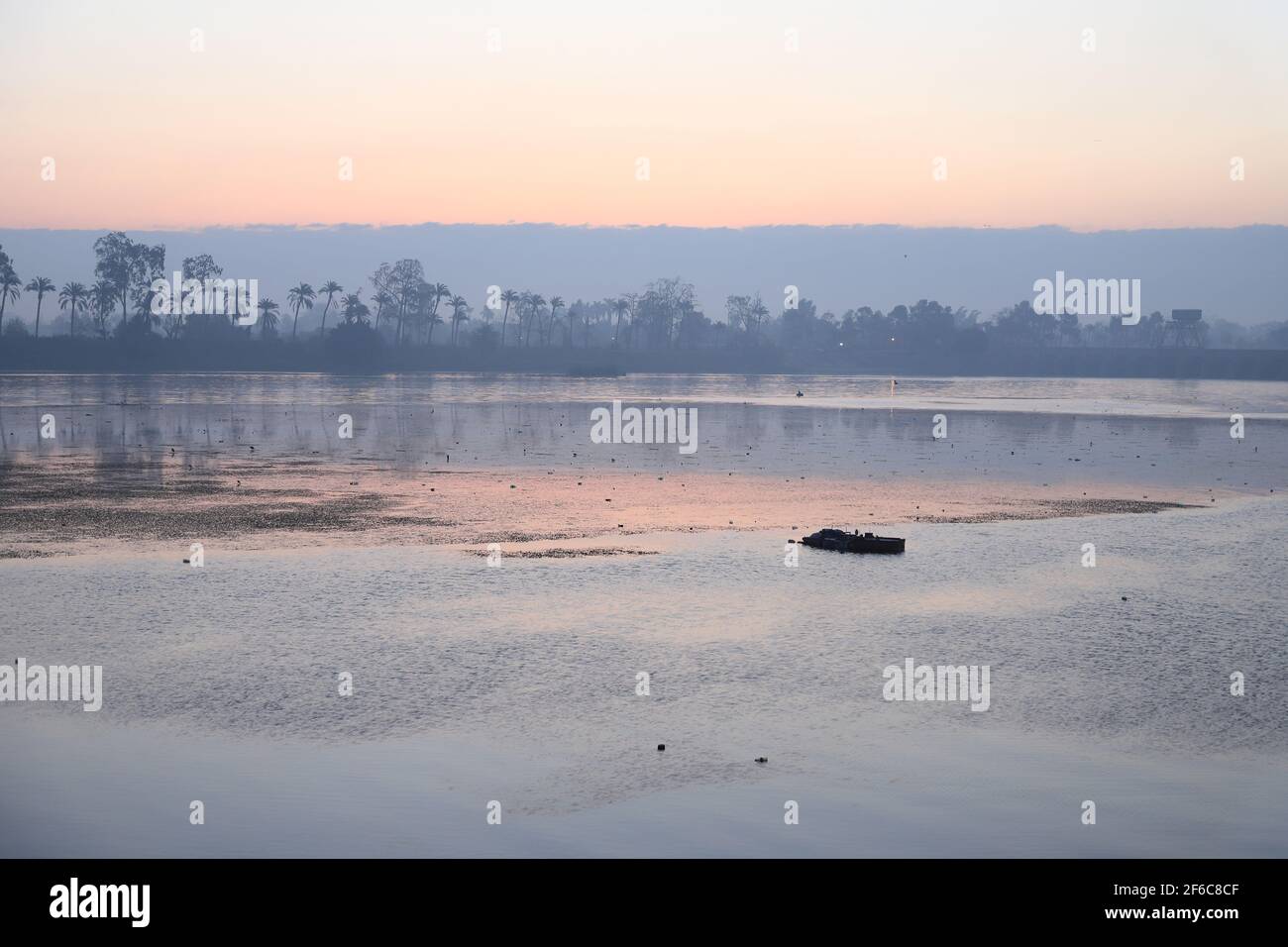 Sunrise on the nile Stock Photo - Alamy