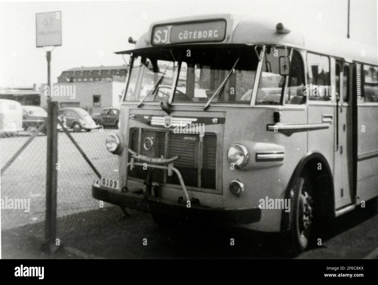State Railways, SJ Bus 2132. Volvo Bus B616 Stock Photo - Alamy
