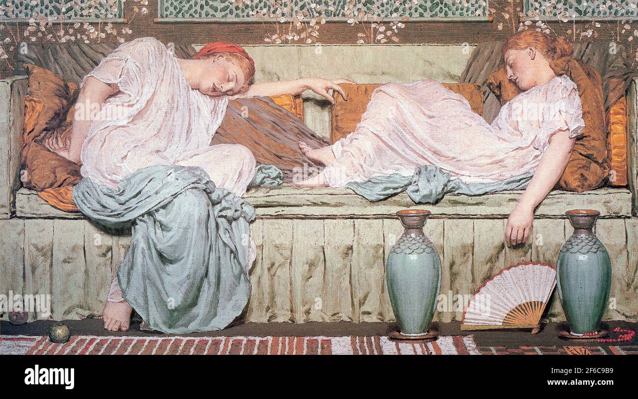 Albert Joseph Moore - Apples 1875 Stock Photo - Alamy