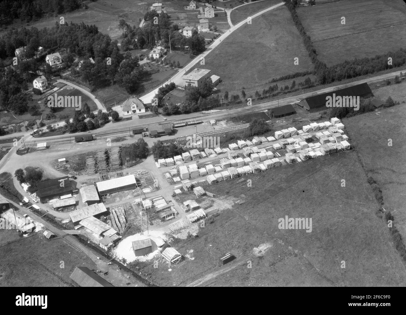 Aerial view of station Stock Photo - Alamy