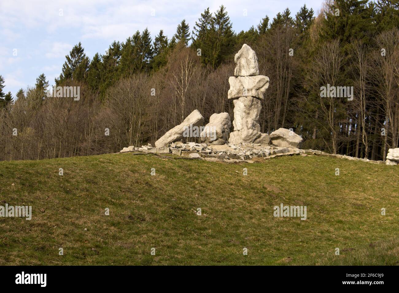 monument on the mountain Stock Photo - Alamy