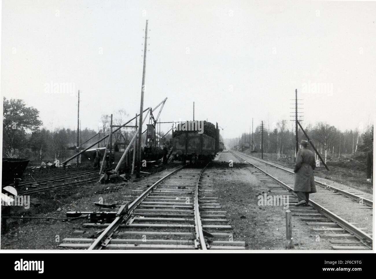 Loading freight trolley Stock Photo - Alamy