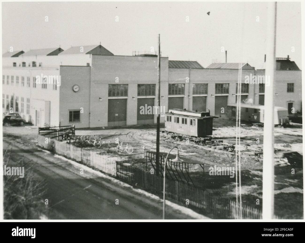 Workshop at Visby Harbor Station Stock Photo - Alamy