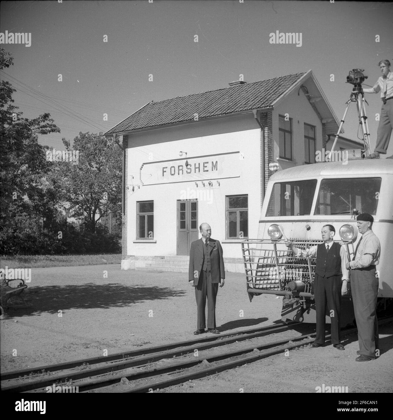 Movie recording of SJ at Forshem railway station in connection with the ...