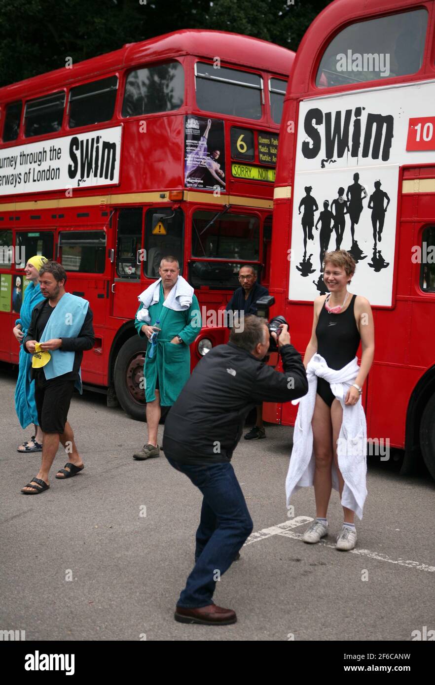 Art Film by Amy Sharrocks The Big Swim 50 swimmers travel across London ...