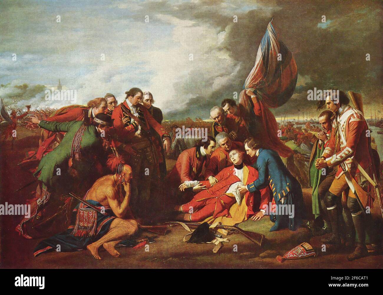 Benjamin West - Death General Wolfe 1770 Stock Photo - Alamy