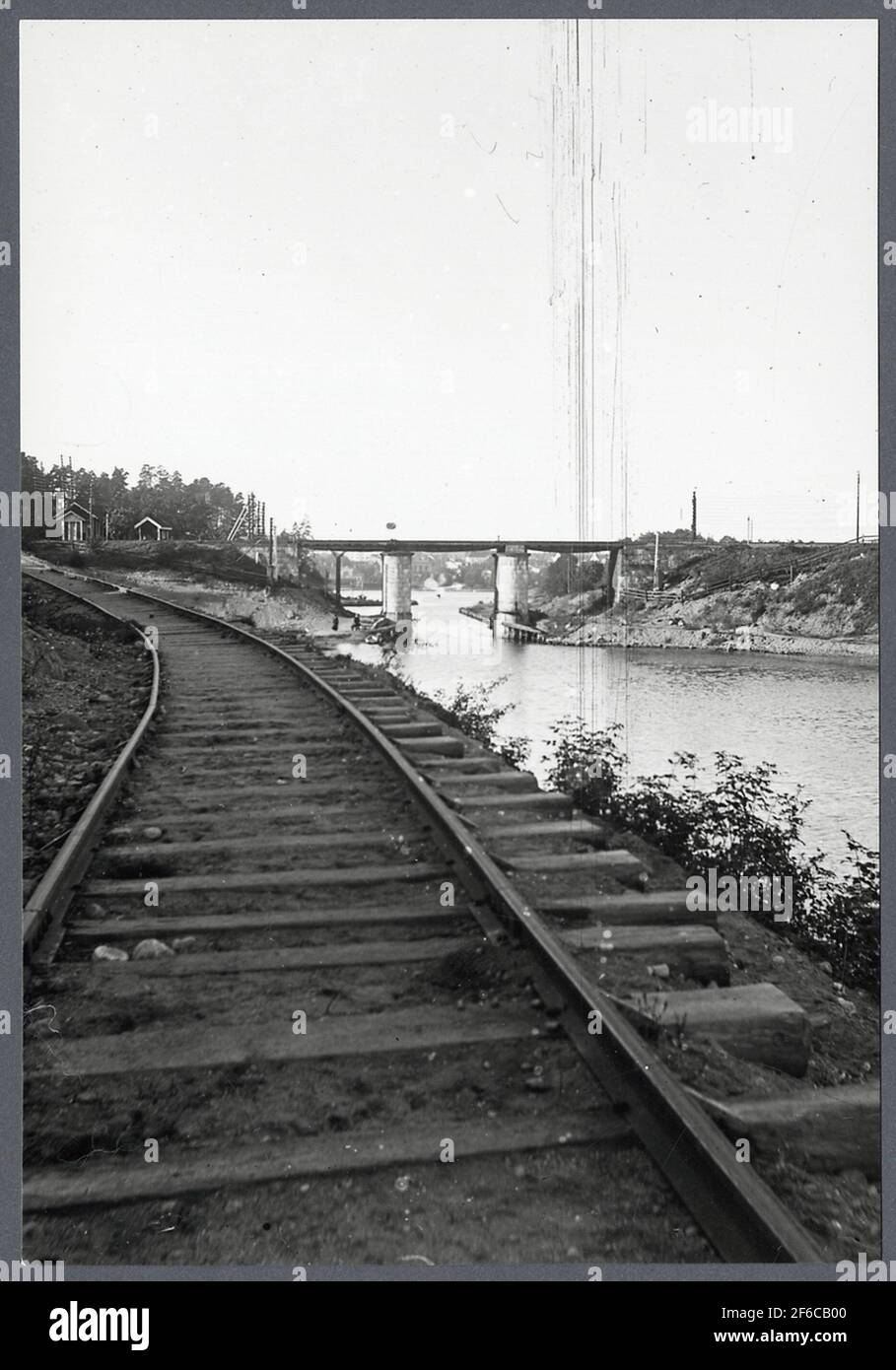 Swivel bridge in Södertälje in 1919 Stock Photo - Alamy