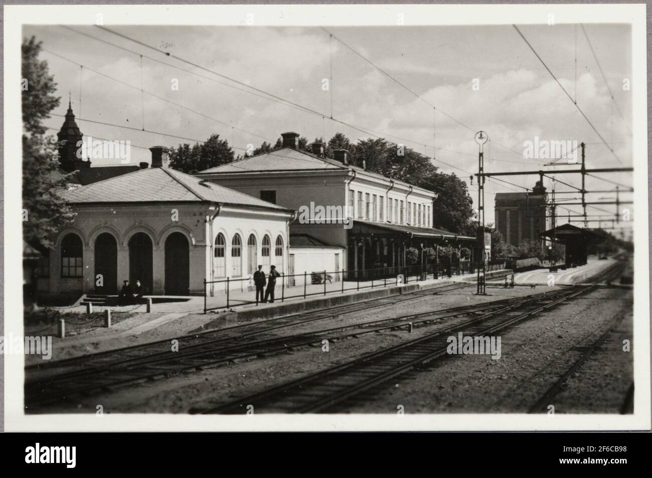 Motala, railway station Stock Photo - Alamy