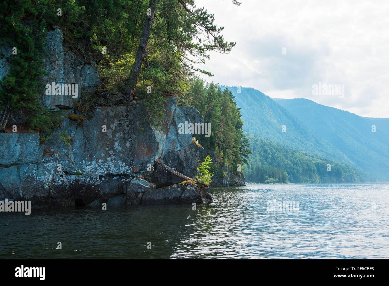Teletskoye lake in Altai mountains, Siberia, Russia. Beauty summer ...