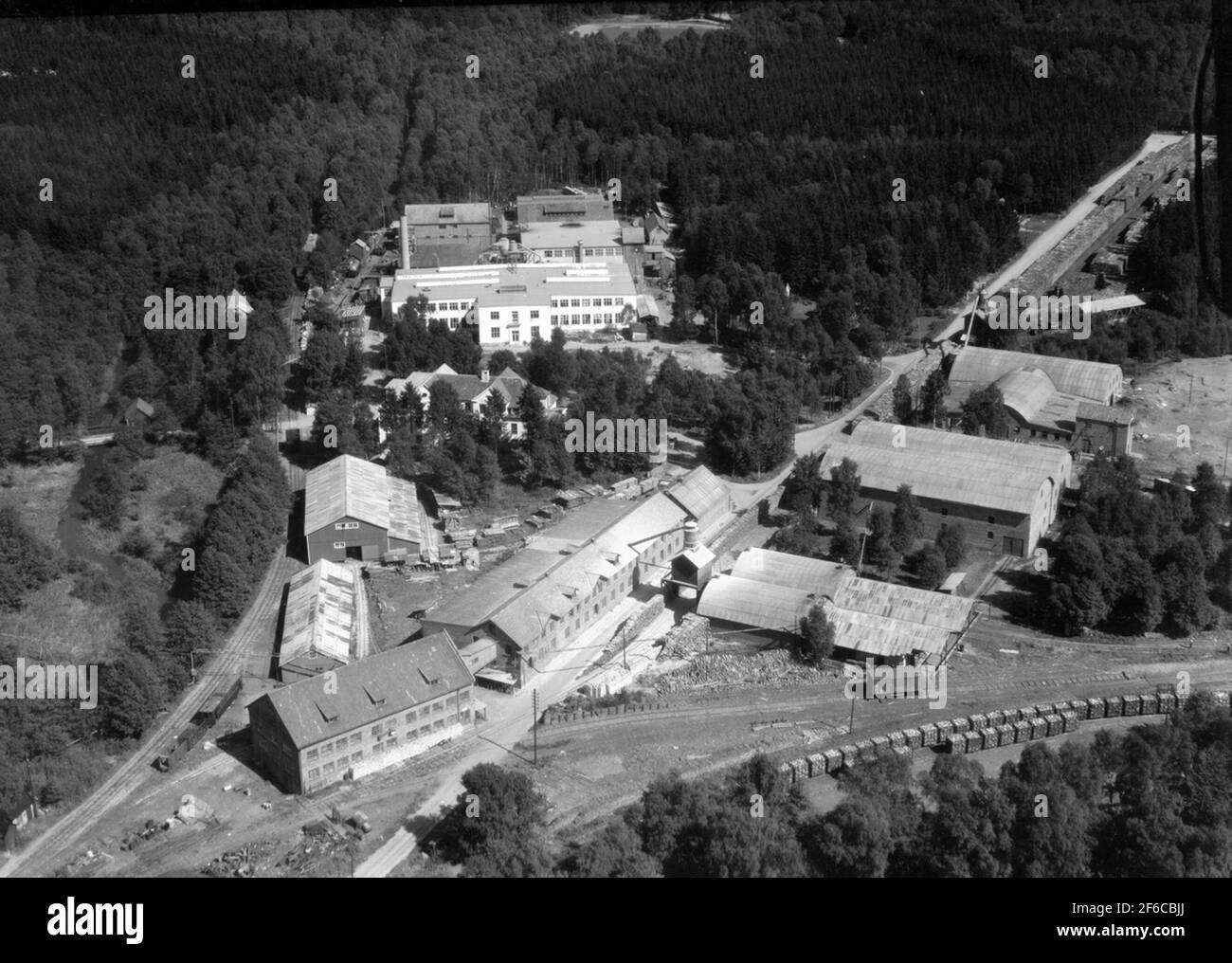 Aerial view of the mill Stock Photo - Alamy