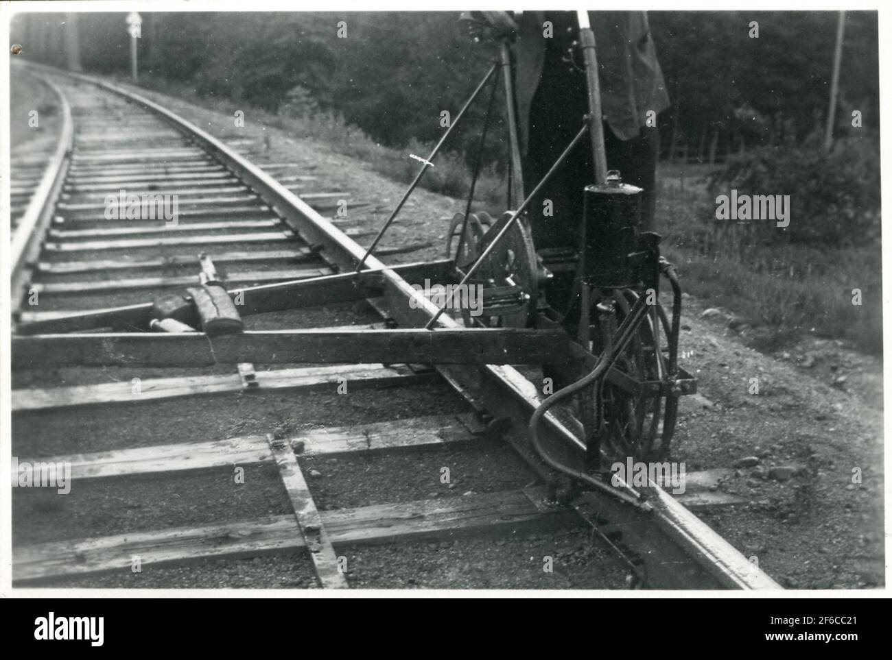 Rail lubrication from trampdressin Stock Photo - Alamy