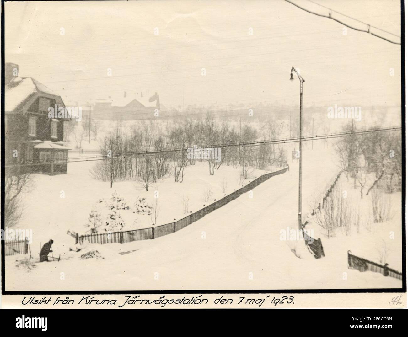 View from Kiruna Railway Station Stock Photo - Alamy