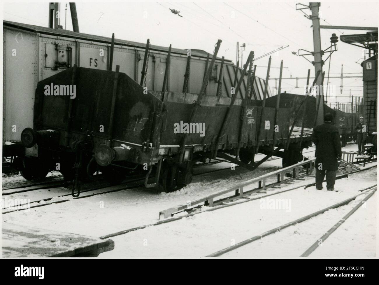 Train tracking in Malmö Stock Photo - Alamy